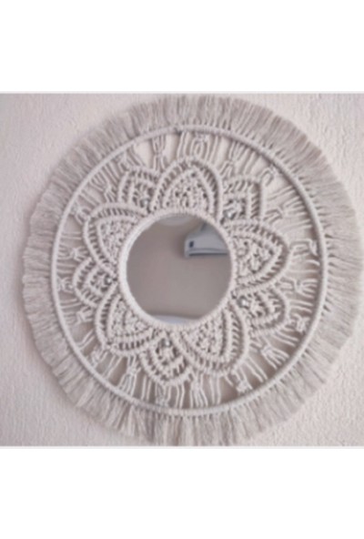 Makrome Dekorlu Ayna