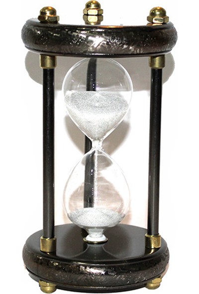 Keyfim Shop Dekoratif Ahşap Kum Saati 20*10 cm