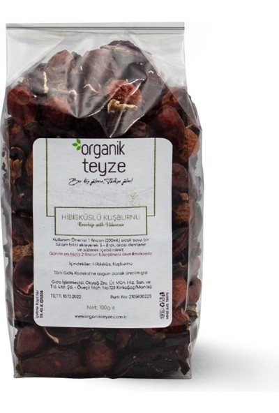 Organik Teyze Hibisküslü Kuşburnu Çayı 100 gr Organik Teyze Hibisküslü Kuşburnu Çayı 100 gr