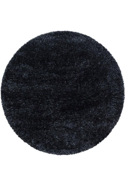 Ayyıldız Yuvarlak Shaggy Halı Yumuşak Parlak Dokuma Jüt Taban Düz 5 cm Hav Pastel Ton Farklı Renk ve Ebatlarda