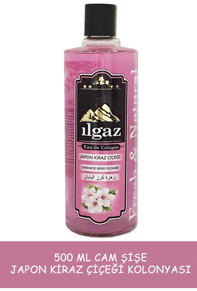 Özel Seri Cam Japon Kirazı Kolonyası 500 ml Kalıcı Eau De Cologne Parfümlü El Vücut Kolonyası