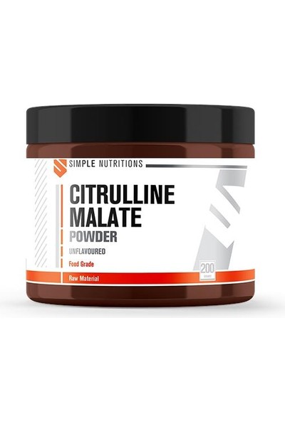 Simple Nutritions Citrulline Malate Unflavoured 200 Gr Simple Nutritions Citrulline Malate Unflavoured 200 Gr
