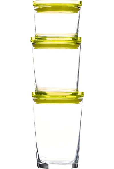 Paşabahçe Zest 3 Boy Küçük Cam Kavanoz