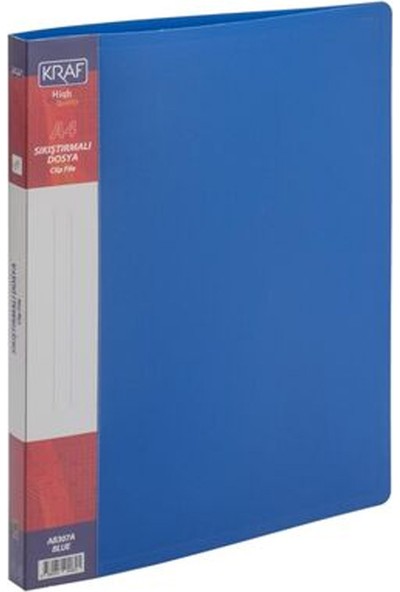 Kraf A4 Mavi Sıkıştırmalı Dosya AB307A