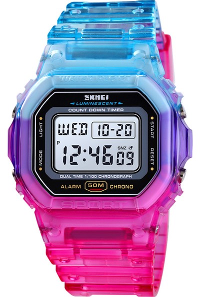 Kkmoon Kadınlar Dijital Spor Kontrast Renk Çift (Yurt Dışından)