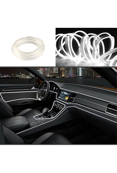 Araç Içi Torpido Ledi Şerit LED Ip LED Neon Beyaz 2 Metre Araç Içi Torpido Ledi Şerit LED Ip LED Neon Beyaz 2 Metre