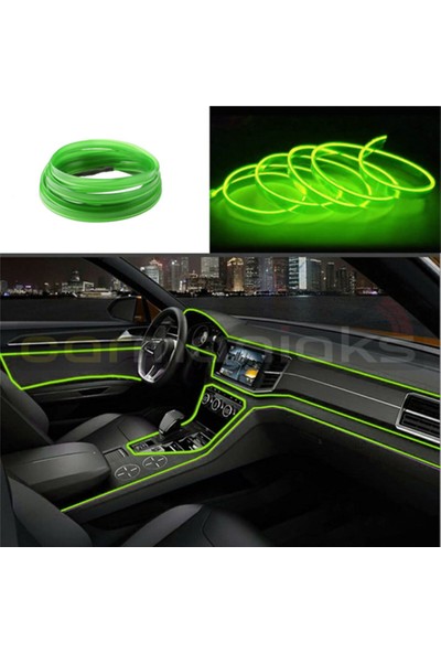 Araç Içi Torpido Ledi Şerit LED Ip LED Neon Yeşil 2 Metre Araç Içi Torpido Ledi Şerit LED Ip LED Neon Yeşil 2 Metre