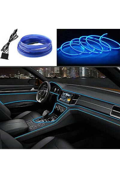 Araç Içi Torpido Ledi Şerit LED Ip LED Neon Mavi 2 Metre Araç Içi Torpido Ledi Şerit LED Ip LED Neon Mavi 2 Metre