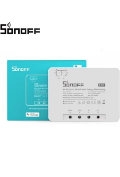 Sonoff Pow R3 Akıllı Güç Ölçerli Röle 25A 5500W Sonoff Pow R3 Akıllı Güç Ölçerli Röle 25A 5500W