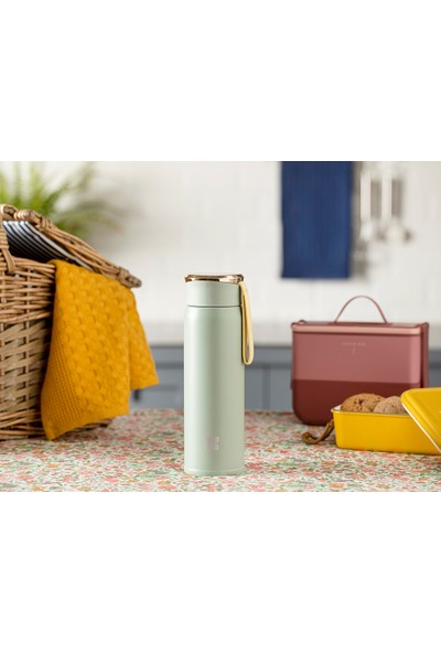 English Home Aura Paslanmaz Çelik Termos 450 ml Yeşil