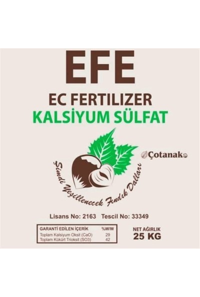 Efejips Kalsiyum Sülfat 25 kg