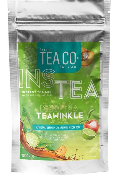 Instea Teawinkle Altın Tozlu ve Bergamotlu Soğuk Çay Karışımı 1 kg Instea Teawinkle Altın Tozlu ve Bergamotlu Soğuk Çay Karışımı 1 kg