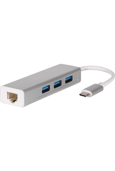 Macbook Uyumlu Type-C™ Usb3.1 To 3* USB 3.0 1000 Mbps Gigabit Ethernet RJ45 Çevirici Hub Adaptör Macbook Uyumlu Type-C™ Usb3.1 To 3* USB 3.0 1000 Mbps Gigabit Ethernet RJ45 Çevirici Hub Adaptör