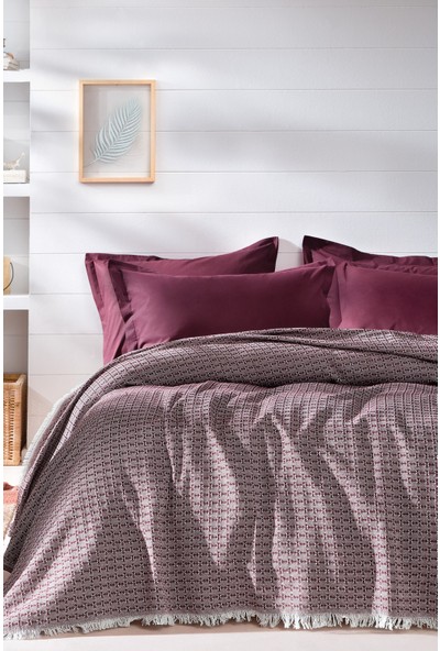 Yataş Bedding Tek Kişilik Marita Pike Takımı - Bordo