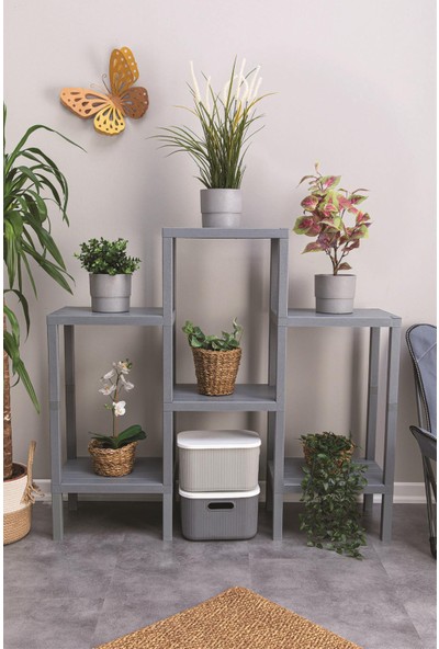 Doreline Flower 6 Lı Raf Ünitesi, Çiçeklik, Banyo, Mutfak Rafı, Ayakkabılık, Kitaplık, Organizer Doreline Flower 6 Lı Raf Ünitesi, Çiçeklik, Banyo, Mutfak Rafı, Ayakkabılık, Kitaplık, Organizer