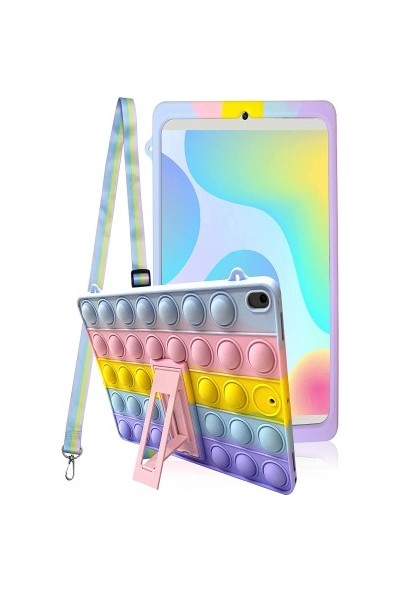 TEKNETSTORE Apple iPad 8. ve 9. Nesil 10.2 Inç 2020 / 2021 Kılıf Popit Standlı Kılıf Çocuk Askılı Silikon TEKNETSTORE Apple iPad 8. ve 9. Nesil 10.2 Inç 2020 / 2021 Kılıf Popit Standlı Kılıf Çocuk Askılı Silikon