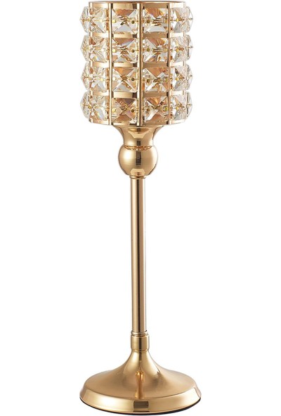 Chasoe Kristal Metal Altın Mumluk Şamdan H 36CM (Yurt Dışından) Chasoe Kristal Metal Altın Mumluk Şamdan H 36CM (Yurt Dışından)