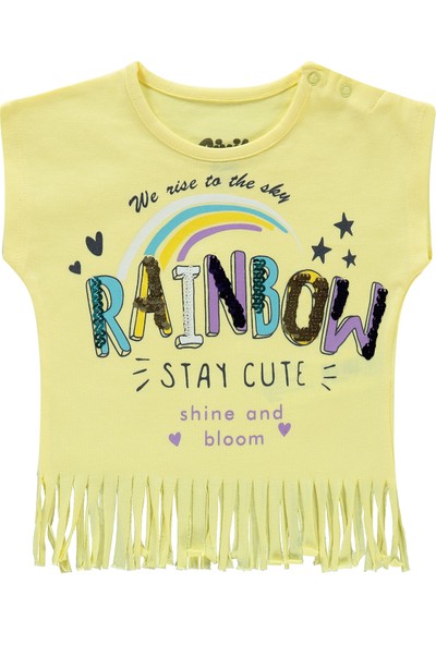 Civil Baby Kız Bebek Tişört 6-18 Ay Sarı