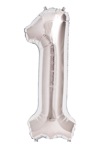 Samur 1 Rakam Folyo Balon Gümüş 40 Inç Samur 1 Rakam Folyo Balon Gümüş 40 Inç