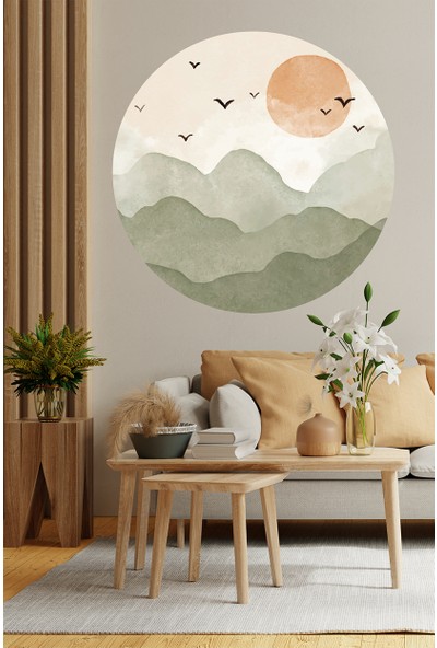 Suluboya Temalı Duvar Sticker 100X100