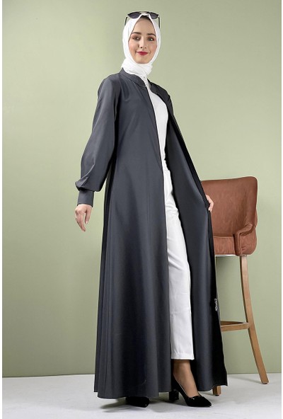Sinelay Moda Çizgi Fermuarlı Mevlana Ferace Antrasit Sinelay Moda Çizgi Fermuarlı Mevlana Ferace Antrasit