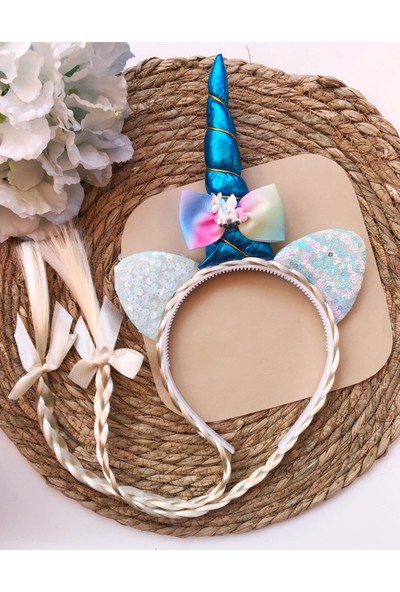 Atelier Efdal Saçlı Unicorn Çocuktacı Saçlı Taç