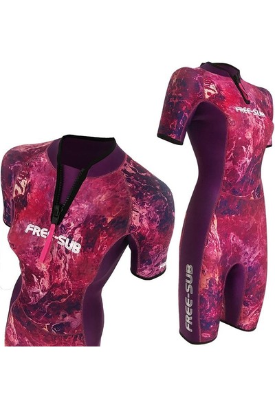 Free-Sub 2mm Dreams Purple, Kadın Shorty (Kısa) Sörf ve Dalış Elbisesi, Kıyafeti Free-Sub 2mm Dreams Purple, Kadın Shorty (Kısa) Sörf ve Dalış Elbisesi, Kıyafeti