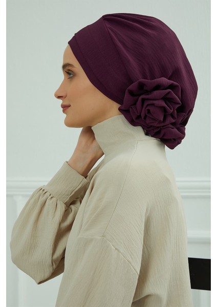 Aisha's Design Aerobin Kumaş Hazır Türban,mor,ht-92 Fiyatı
