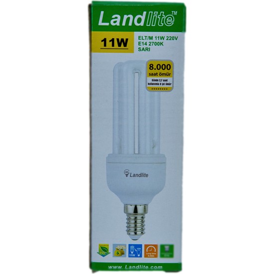 Landlite Land Lite 11W 220-240V 600LM 2700K E14 Tasarruflu Fiyatı
