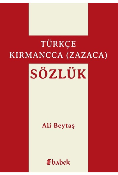Babek Yayınları Türkçe-Kırmancca (Zazaca) Sözlük
