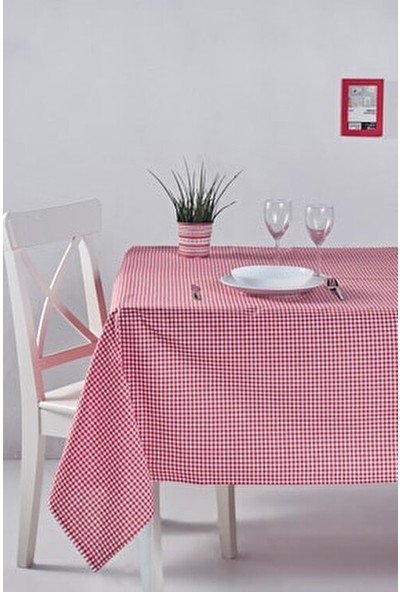 Bilge Home Design Küçük Kare Desen Pötikareli Masa Örtüsü, Sofra Bezi, Piknik Örtüsü