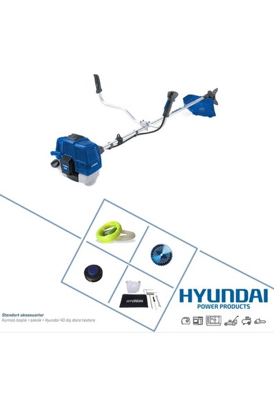 Hyundai Hyx 55 Yan Tip Motorlu Tırpan - 2 Yıl Garanti