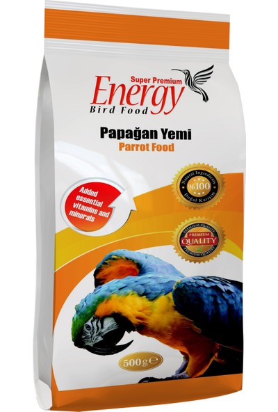 Pet Food Energy Super Energy Papağan Yemi 500 gr Pet Food Energy Super Energy Papağan Yemi 500 gr