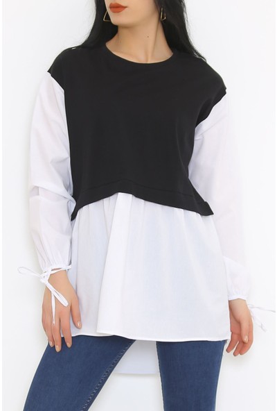 Aygi Parçalı Sweat Siyah