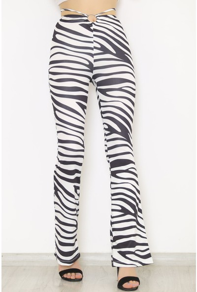 Aygi Halka Detaylı Tayt Zebra Aygi Halka Detaylı Tayt Zebra