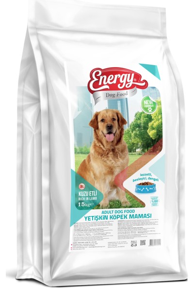 Pet Food Energy Dog Food Energy Kuzu Etli Yetişkin Köpek Maması 15 kg Pet Food Energy Dog Food Energy Kuzu Etli Yetişkin Köpek Maması 15 kg