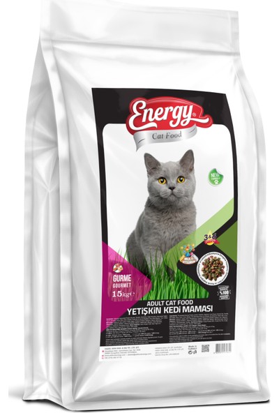 Pet Food Energy Cat Food Energy Gurme Yetişkin Kedi Maması 15 kg Pet Food Energy Cat Food Energy Gurme Yetişkin Kedi Maması 15 kg
