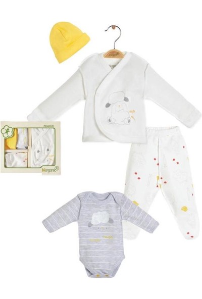 Bibaby Biorganic Moons Live Prematüre 4'lü Set 82041 Sarı Grimelanj