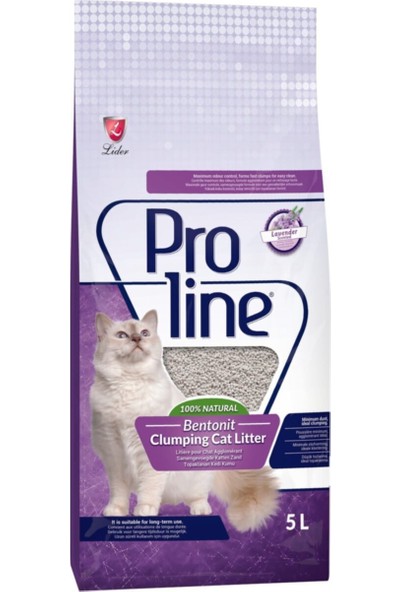 Pro Line Lavanta Özlü 5 Lt Topaklaşan Kedi Kumu Pro Line Lavanta Özlü 5 Lt Topaklaşan Kedi Kumu