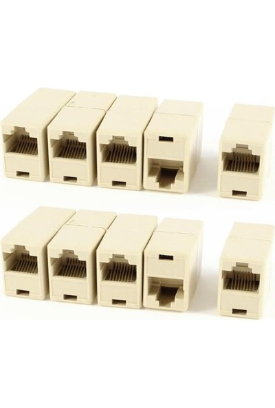 OEM Cat-5 Cat-6 Rj-45 Dişi Dişi Uzatma Aparatı Rj-45 Ara 10 Adet OEM Cat-5 Cat-6 Rj-45 Dişi Dişi Uzatma Aparatı Rj-45 Ara 10 Adet