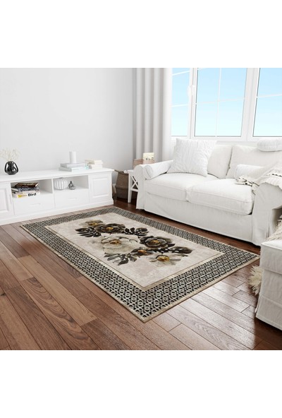 YTR Home Dijital Baskı Kaymaz Taban Yıkanabilir Halı E1047 YTR Home Dijital Baskı Kaymaz Taban Yıkanabilir Halı E1047