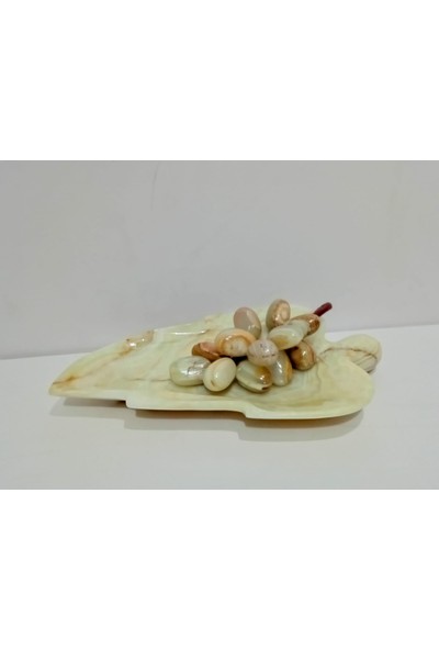 Onyx Taşı Üzüm Tabağı