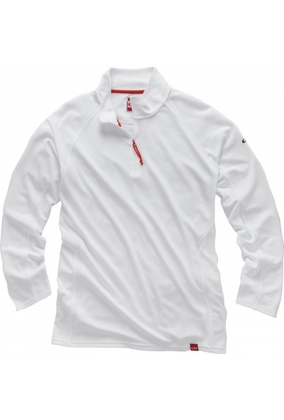 Mens Uv Tec Zip Neck Long Sleeve Top Erkek Uzun Kollu T-Shirt