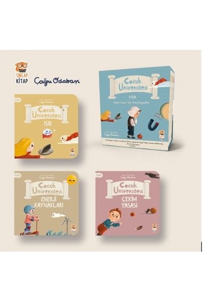 Çocuk Üniversitesi Fizik Seti (3 Kitap) (Ciltli) - Çağrı Odabaşı Çocuk Üniversitesi Fizik Seti (3 Kitap) (Ciltli) - Çağrı Odabaşı