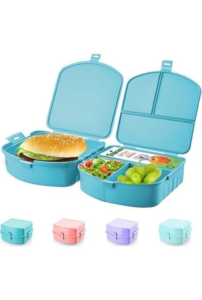 Çiftsan 2 Gözlü Erkek Beslenme Kutusu-Mavi Çiftsan 2 Gözlü Erkek Beslenme Kutusu-Mavi