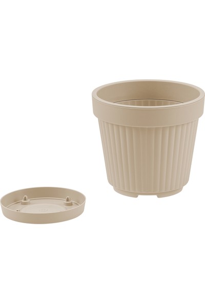 Madame Coco Jolıe Saksı - Soft Bej - 3750 ml Madame Coco Jolıe Saksı - Soft Bej - 3750 ml