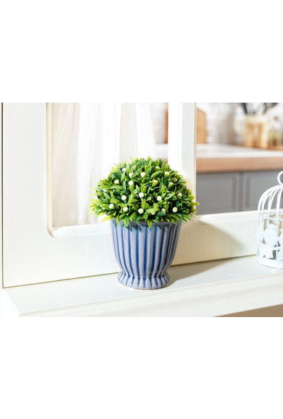 Madame Coco Fanya Saksı - Indigo