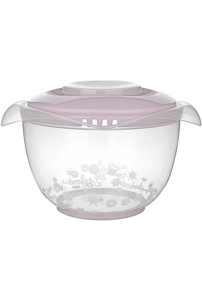 Emofom Mixit Kapaklı Mikser Kabı 3000 ml Sıçratmayan Çırpma & Karıştırma Kabı