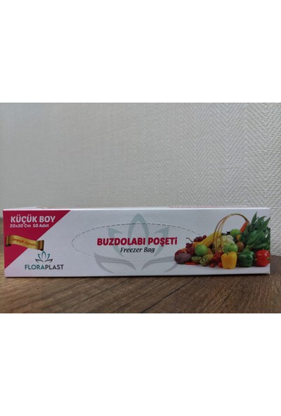 Floraplast Küçük Boy Buzdolabı Poşeti 20 x 30 cm 50 Adet Floraplast Küçük Boy Buzdolabı Poşeti 20 x 30 cm 50 Adet