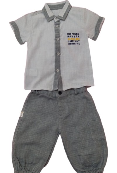 Efbey Gömlekli Kapri Pantolon Ikili Takım